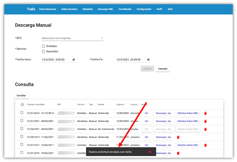 Tralix Match CFDI | Manuales