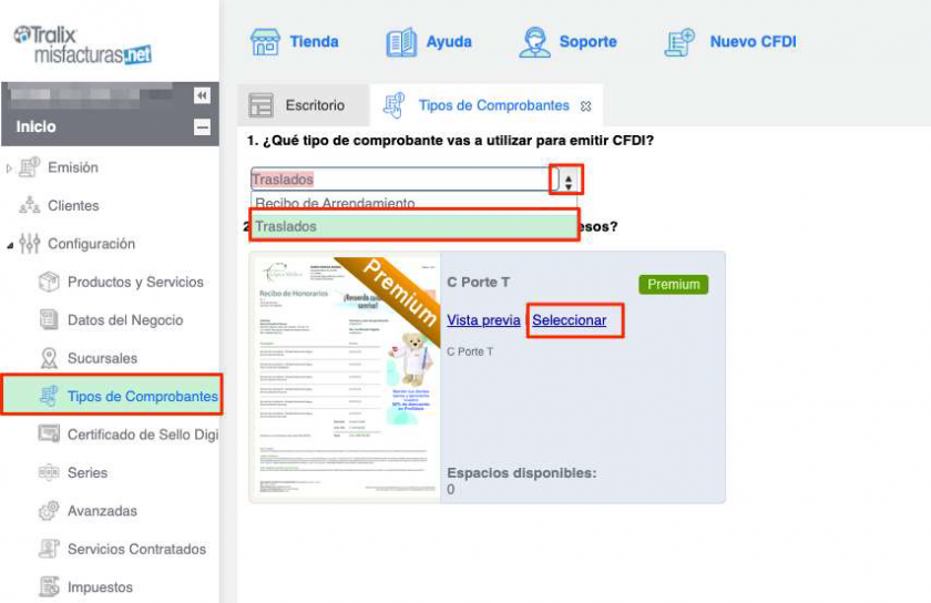 Complemento Carta Port... | Manuales